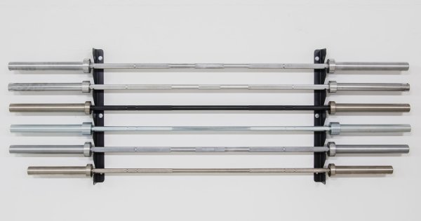 Wall Mounted Bar Rack - 6 Bars | Gfitness